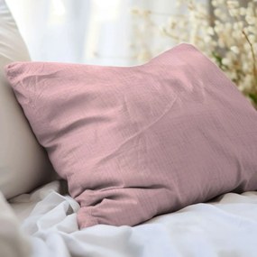 Mušelínový povlak na polštářek Old rosa Velikost: 70 x 90