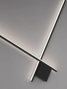 Designové nástěnné svítidlo Cross 80 černá