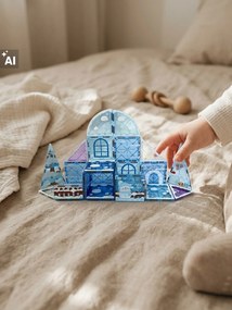 Sinsay - Magnetické stavebnice se zimním motivem - vícebarevná