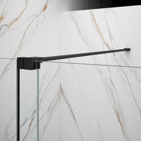 Gelco Spirit Black sprchové dveře do niky 150 x 200 cm posuvné černá čiré sklo GI1015B