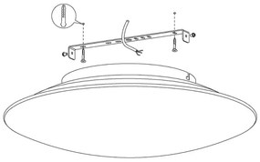 Eglo 97811 - LED RGB Stmívatelné stropní svítidlo FRATTINA-C 1xLED/27W/230V