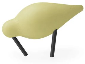 Normann Copenhagen Dřevěný ptáček Shorebird Small, light yellow / black