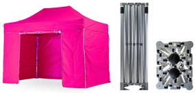 Nůžkový párty stan 3x4,5 m TENTino BIG HEXAGON Barva opláštění: 14A - RŮŽOVÁ