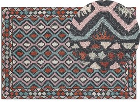 Vlněný koberec 140 x 200 cm vícebarevný HAYMANA Beliani