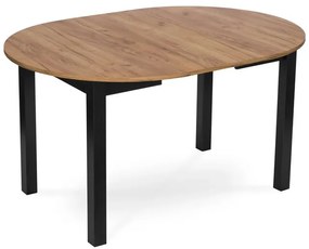 Rozkládací jídelní stůl Klara 102-142 cm MDF Dub craft černa