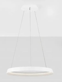 LED stmívatelný bílý designový lustr Ormi