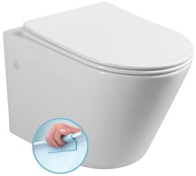 Sapho PACO závěsná WC mísa, Rimless, 36x53cm, bílá - PZ1012WR