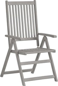 vidaXL Zahradní polohovací židle s poduškami 6 ks masivní akácie [3065328] Barva: krémová