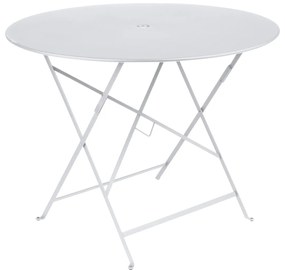 Bílý kovový skládací stůl Fermob Bistro Ø 96 cm