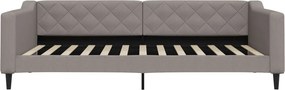 Válenda s přistýlkou taupe 100 x 200 cm textil 3197434