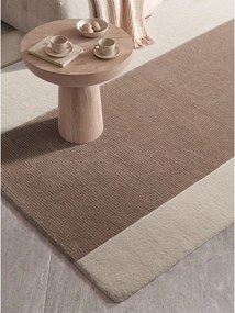 Hnědý/krémový koberec s příměsí vlny 160x230 cm Karola – Villeroy&amp;Boch