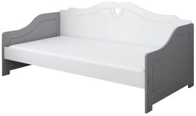 BabyBeds Dětská postel ZUZANA srdíčka Velikost postele: 180x80 cm, Barevné provedení: Bílá, Úložný prostor: Ano, s úložným prostorem Bílá