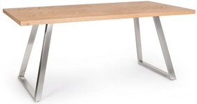 BIZZOTTO Jídelní stůl DUKAT 180x90 cm stříbrné nohy 0730327