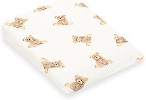 Mušelínový potah na kojenecký polštář-klín New Baby STANDARD 30x37cm bear Barva: Bílá