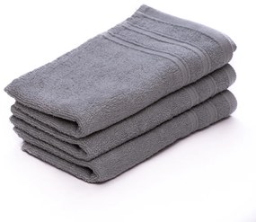 Dětský ručník Bella šedý 30x50 cm, 100% bavlna