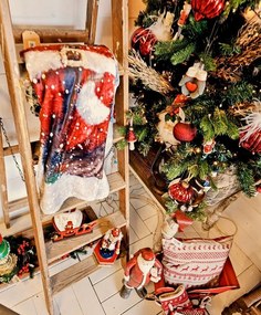 Šedá závěsná dekorace rukavice se srdcem v dlaních - 8*5*9 cm
