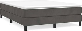 Rám postele s boxspringem tmavě šedá 140 x 200 cm samet 3120773
