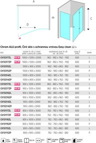Mereo Mereo, Novea sprchový kout, obdélník, pravé dveře a pevný díl, chrom ALU, sklo Čiré, CK10216ZP