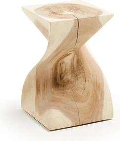 Odkládací stolek z masivu munggur 30x30 cm Hakon – Kave Home