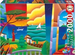 EDUCA Puzzle Čekající Penélope / 2000 dílků / rozměr 96×68 cm / lepidl