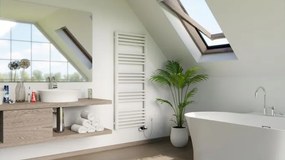 Isan Quadrat Sky 1505 x 600 mm koupelnový radiátor bílý