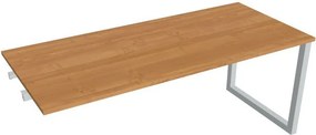 Hobis Kancelářský pracovní stůl k řetězení Hobis UJO 1800R, bílá RAL 9016, deskaakát