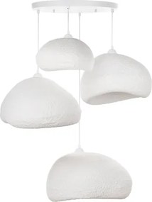 Brilagi - Lustr na lanku WABI SABI 4xE27/40W/230V pr. 95 cm bílá