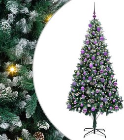 Umělý vánoční stromeček Zelená 210 cm PVC, ocel a plast 3396279