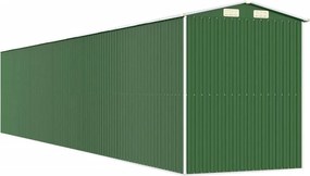 Zahradní kůlna zelená 192x1021x223 cm pozinkovaná ocel 3147437