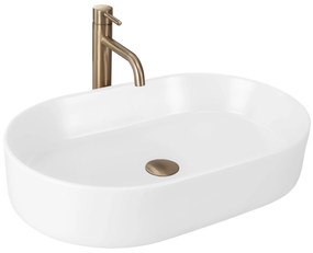 Rea Nadia, umyvadlo na desku 610x385x120mm, bílá matná, REA-U9657