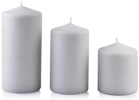 Malá svíčka Classic Candles 10 cm šedá