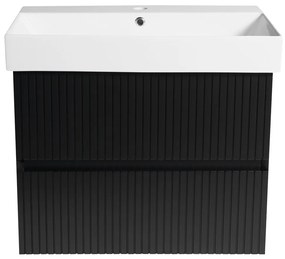 Sapho FILENA umyvadlová skříňka 67x51,5x43cm, černá mat strip FID1270BS