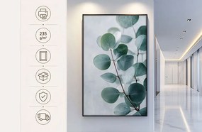 Jemná příroda - obraz - Eukalyptus v minimalistickém stylu 54 - A4 – 210 × 297 mm - 159 Kč