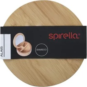 Spirella ALAIS šperkovnice se zrcadlem oválná / bambus