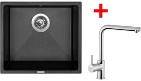 Set Sinks FRAME 457 Metalblack+ELKA