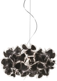 Slamp Clizia Mama Non Mama black, designové svítidlo s čirým kabelem, 2x12W E27, prům. 53cm