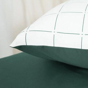 Saténové povlečení Royal Dream - dark green Velikost: 140 x 200 + 70 x 90