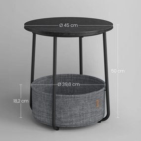 Autronic Odkládací stolek AKF-E1023 Barva: Černá