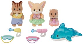 Sylvanian families 5749 zábava u bazénu baby trio