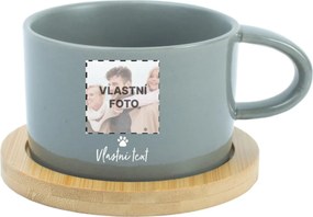 Personalizovaný keramický hrníček "MAKRONKA" s fotkou mazlíčka a textem