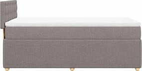Box spring postel s matrací taupe 100 x 200 cm textil 3287385