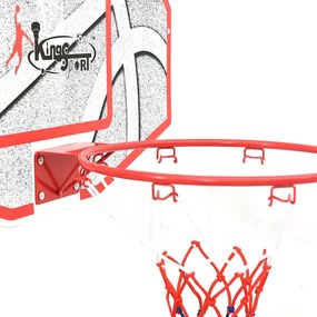 5Dílná Sada Nástěnného Basketbalového Koše S Deskou 66X44,5 Cm