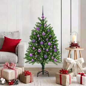 Vánoční stromeček s 150 LED diodami s stojanem Zelená 120 cm PE 3396315