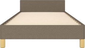 Rám postele bez matrací taupe 90x200 cm textil 3124948