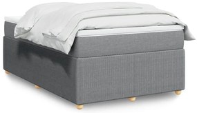 Box spring postel s matrací světle šedá 120 x 200 cm textil 3285560