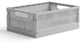 Made Crate přepravka midi misty grey