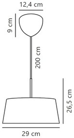 Nordlux - Lustr na lanku CLASI 3xE14/10W/230V pr. 29 cm