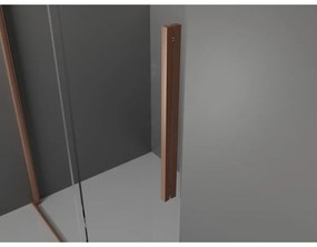 Mexen Velar, posuvné dveře typu Walk-in 70x200 cm, 8mm čiré sklo, měděná matná, 871-070-000-03-65