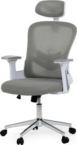 Ergonomická kancelářská židle EMILIE - šedá síťovina