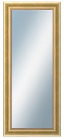 DANTIK - Zarámované zrcadlo - rozměr s rámem cca 60x140 cm z lišty KŘÍDLO velké zlaté patina (2772)